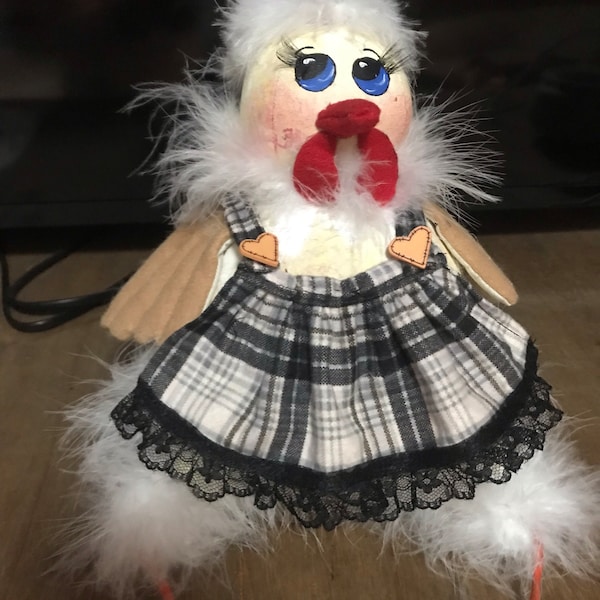 Primitive Chicken Pattern Henny Penny Little Farmhouse Hen Pattern PDF ...
