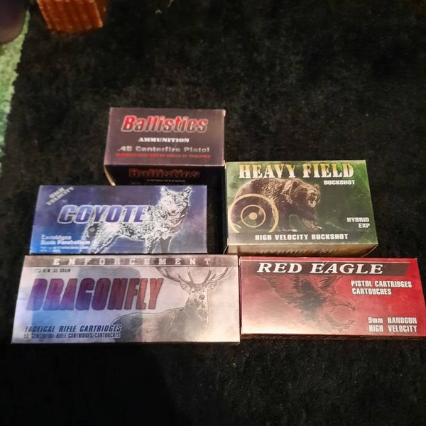 Resident Evil 4 Remake Ammo Cardboard Boxes for Leon S. (scott) Kennedy ...