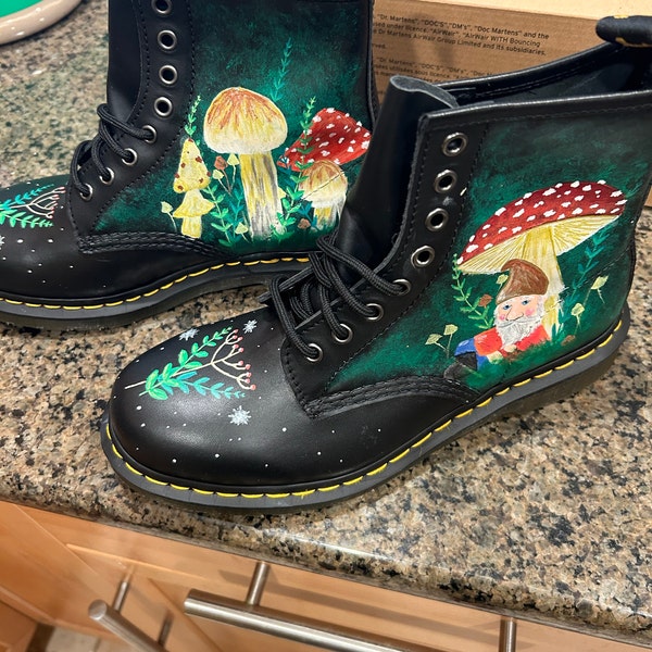 Custom Painted Dr. Martens 1460s // Personalized Handpainted Shoes ...