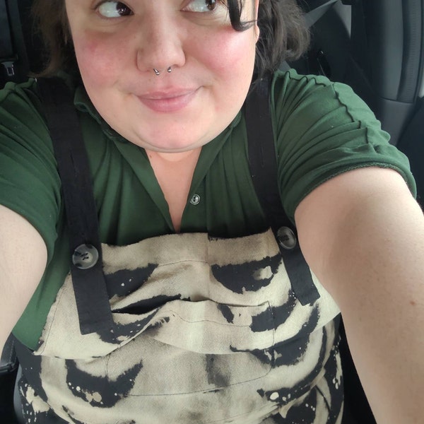 Bleached Skeleton Overalls: Gothic Grunge Halloween Costume - Etsy