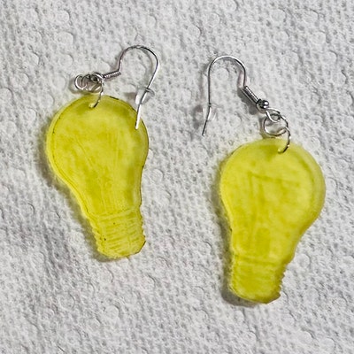 Computer Chip Earrings: Laser Cut Acrylic Tech Earrings, Techy, Green ...