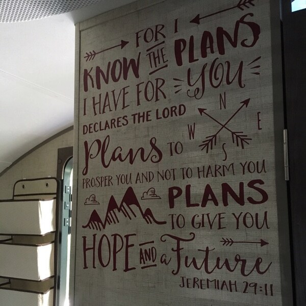 Jeremiah 29:11 for I Know the Plans I Have for You, Explorer Nursery ...