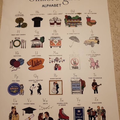 Printable Wall Art Frasier Alphabet Digital Poster A3 11x17 Inches ...