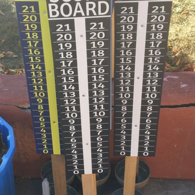 5 Pack Cornhole Scoreboard/score Keeper Sign/ Horseshoe Score/ Score ...