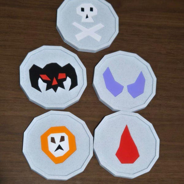 MTG Mana Coasters - Magic the Gathering - 3D Printed MTG Coasters With ...