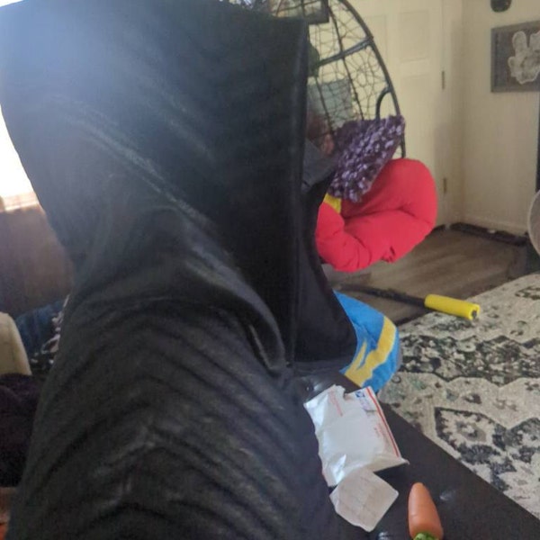 Hood Light Grey Tie Dye Light Fabric Hood Lining Hood Desert Festival ...