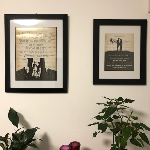 The Princess Bride Art Print Westley and Buttercup "as You Wish" Quote ...