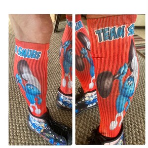 Custom Fireman Socks Firefighter Wife Thin Red Line Gift | Etsy