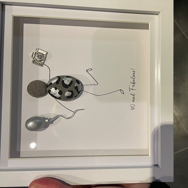 Pebble Art Family Fathers Day Gift. Football Fan. Best Dad Mate DREAM ...