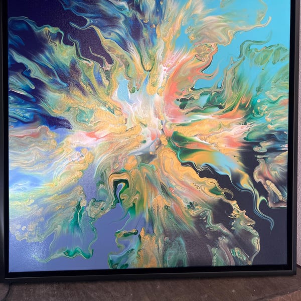 Tangled Clouds Large Original Hand Made Artwork by Molly's Artistry 24 ...