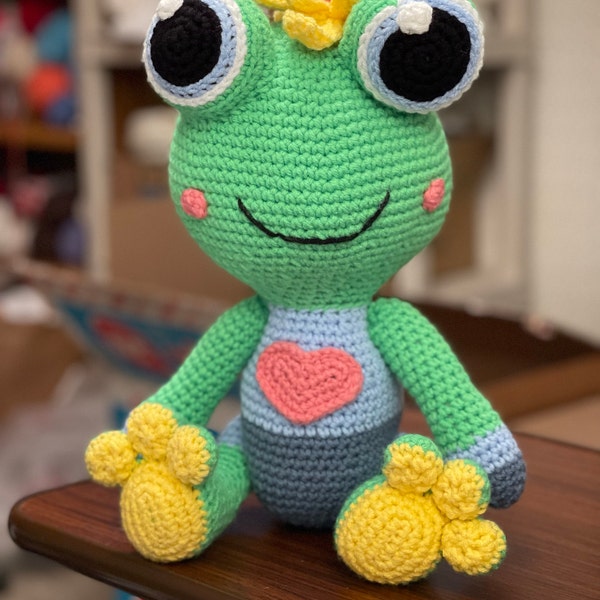 Crochet Pattern Frog Little Frog Frogling Colorful Frog - Etsy