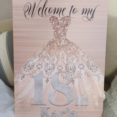 Mis Quince Años Welcome Sign, Welcome to the Party Sign, 15th Birthday ...