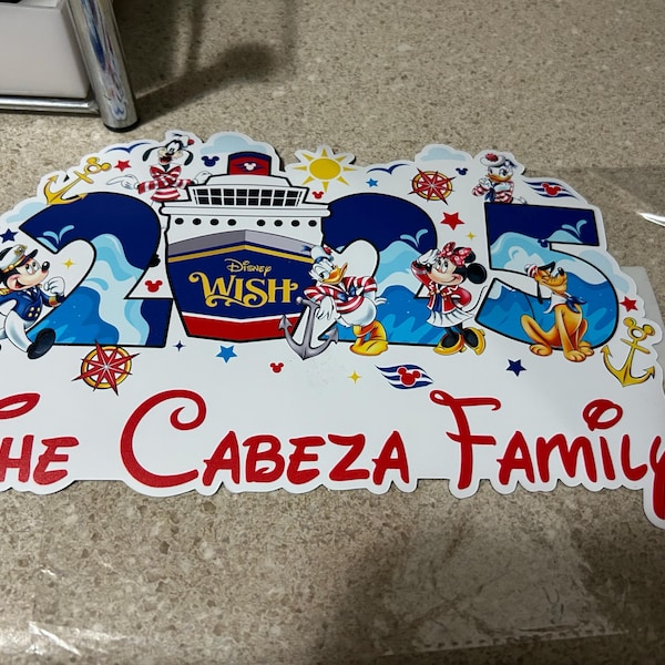Personalized Anniversary Cruise Magnet Cruise Ship Magnet Disney Cruise ...
