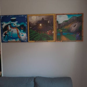 Super Mario 64 Gallery Set ALL 10 Paintings From the Game - Etsy