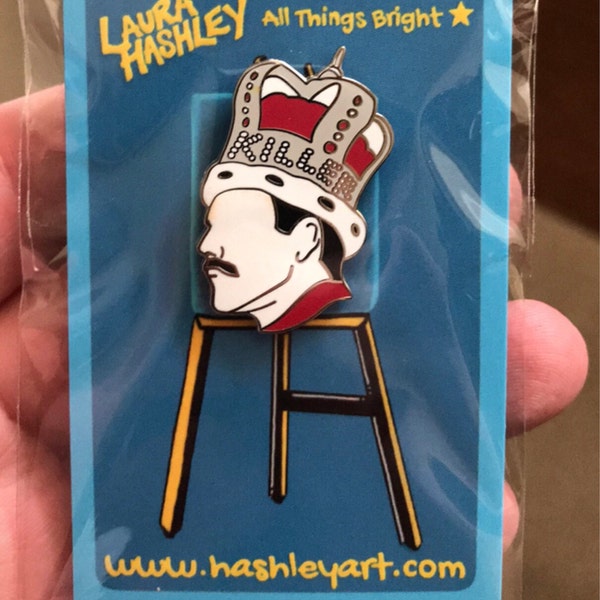 Freddie Mercury Killer Queen Enamel Pin Badge - Silver Lapel Pin, Lgbtq ...