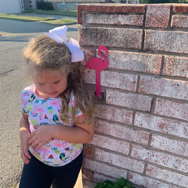 Pink Flamingo Mailbox Flag - Etsy