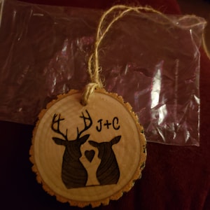 Rustic Wood Truck Charm, Car Rear View Mirror Ornament, Deer Hunter ...