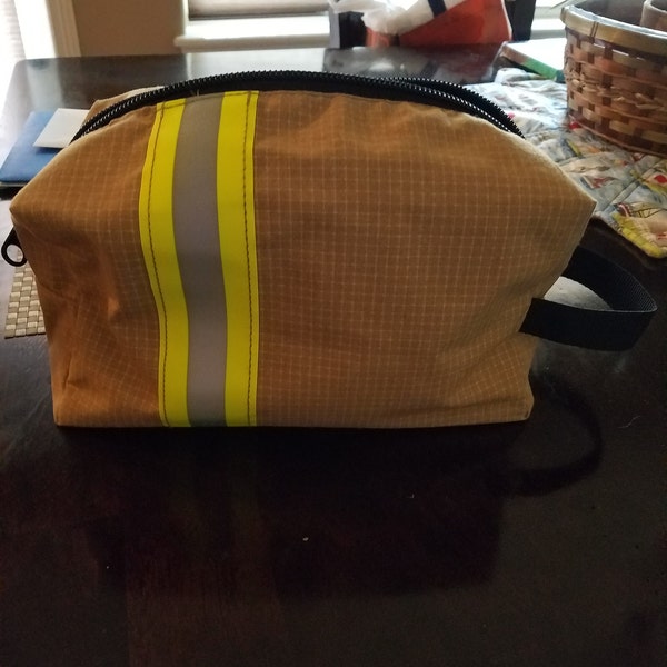 Firefighter Personalized TAN Dopp Kit Travel Cosmetic Bag - Etsy