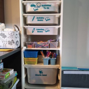 Vinyl Storage Labels Custom Organization Labels Bin Labels Storage ...