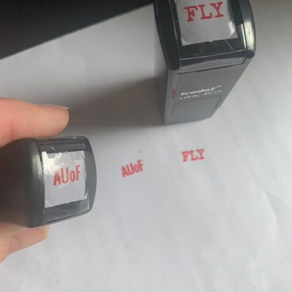 0.4" Mini Self Inking Stamp // Trodat Printy Stamps / Small Loyalty ...