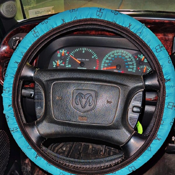 Tooled Leather, Cowhide & Leopard Brushstroke Pattern Steering Wheel ...