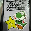 Super Mario Yoshi Sticker, Yoshi Sticker, Yosh Sticker, Super Mario ...