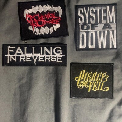 Rock Music Patch / Rock Heavy Metal Patch / Sew or Iron on Embroidered ...