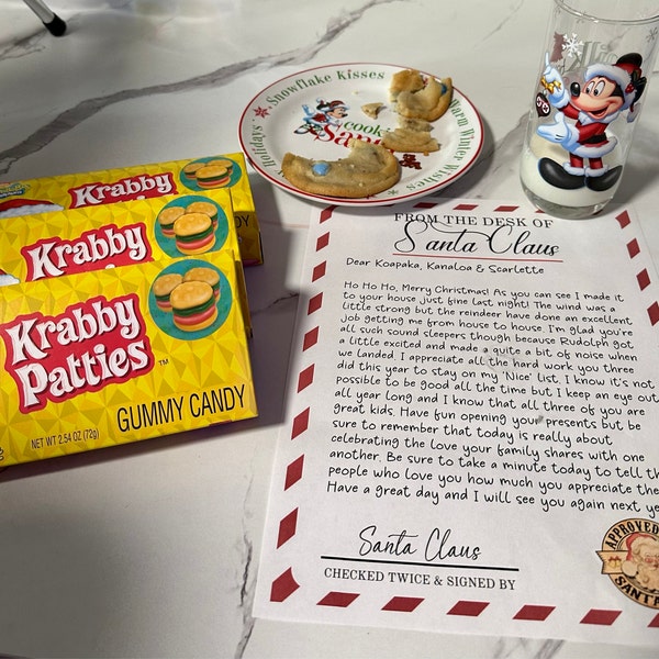 Letter From Santa on Christmas Morning, Printable Santa Stationary ...