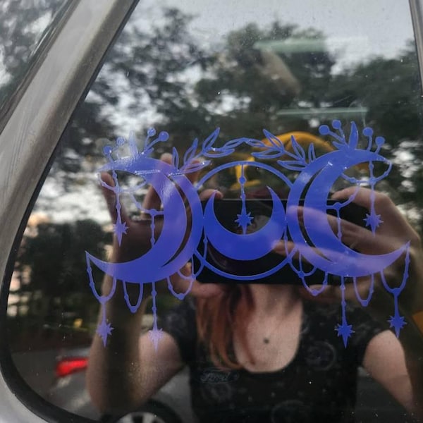 Triple Moon Symbol | Wiccan Protection | Triple Moon Goddess | Boho ...