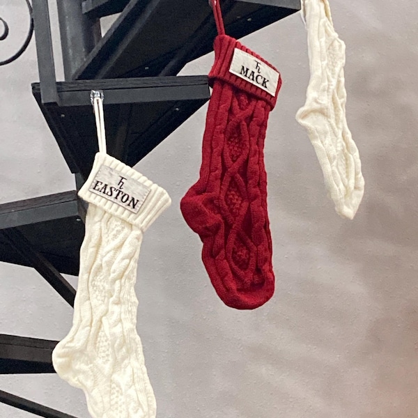 Cowhide Branded Christmas Stocking - Etsy
