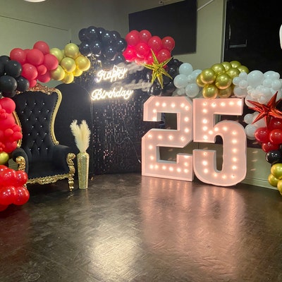 Square Number 5-all Sizes 1ft to 5ft/mosaic From Balloons - Etsy