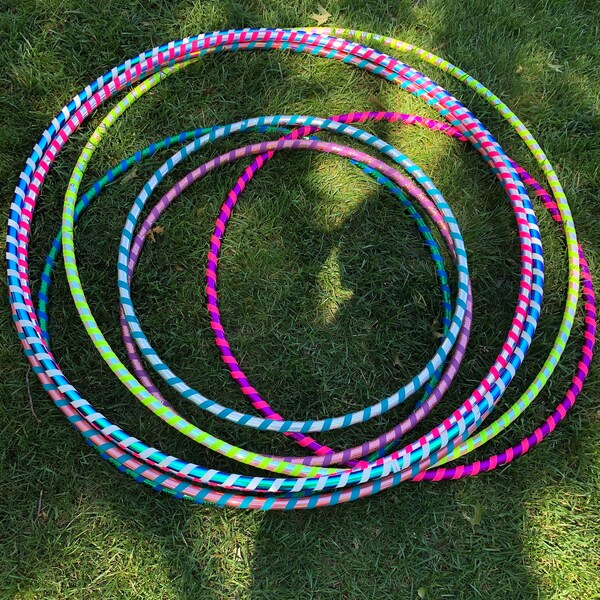 Glitter Polypro Hula Hoop With Grip Tape you Choose the Colors, 5/8 or ...