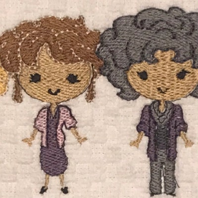 Golden Girls Caricature Machine Embroidery Download TWO SIZES - Etsy
