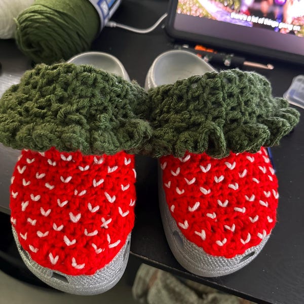 Crochet Flower Puff Croc Strap Pattern, Shoe Pattern, Instant PDF ...