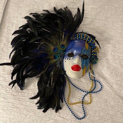 Unique Creations Small Art Deco Lady Face Mask Wall Hanging Decor - Etsy