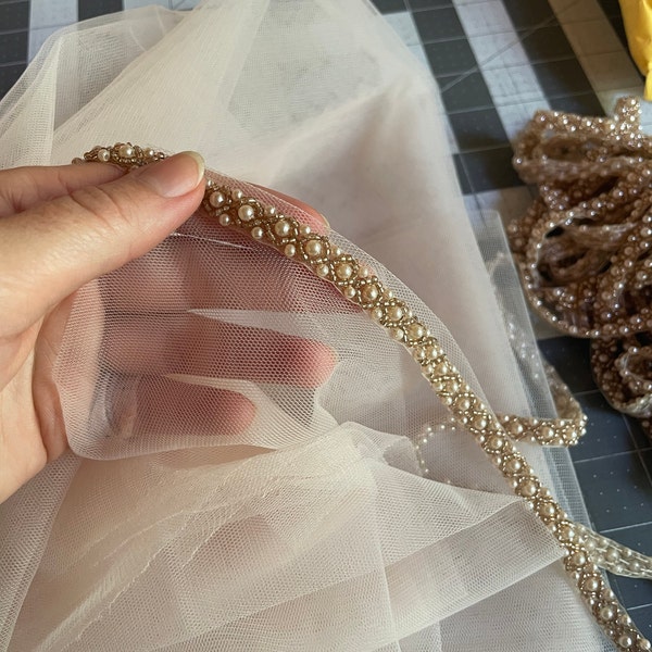 Off-white Tree of Life Lace Fabrics Embroidery Floral Tulle Fabrics ...