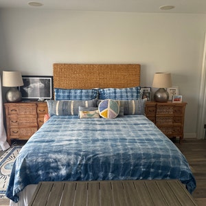 Kumo Japanese Indigo Shibori Bubbles Tshirt / Hand Dyed Organic Bamboo ...