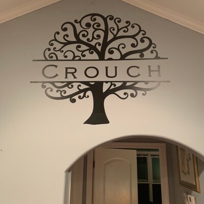 Split Monogram Family Tree Svg, Tree Svg, Family Tree Svg, Split Tree ...