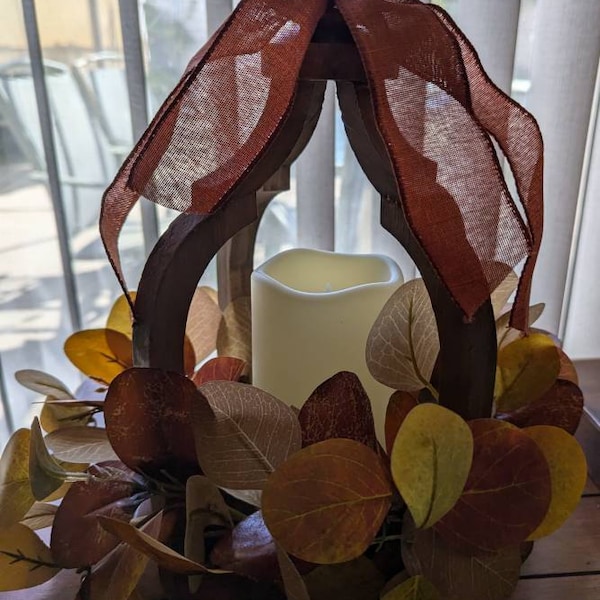Farmhouse Lantern Decor Fall Decoration Flame-less Candle Decor ...