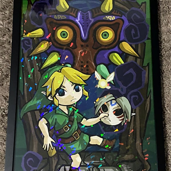 Toon Style Zelda Fanart Prints/posters, Holographic Finish, 11x17in - Etsy
