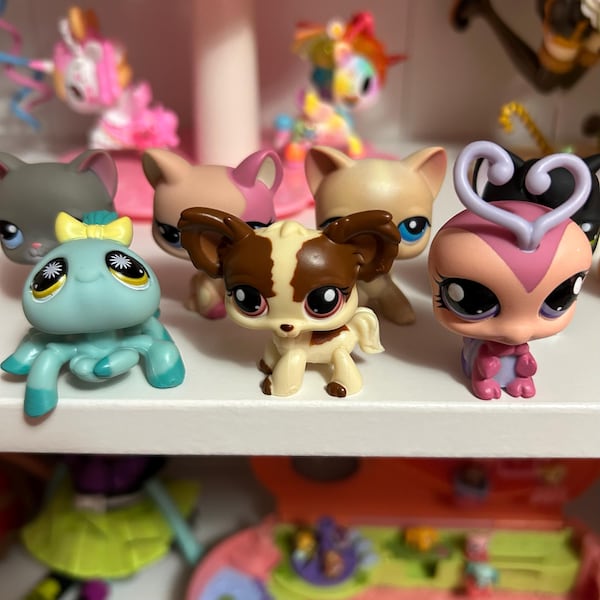 Littlest Pet Shop Rare Vintage LPS Horses Alpaca Llama Glitter Deer ...