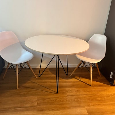 Metal Table Leg for Heavy Round Table Top Metal Hairpin Triangle Leg ...