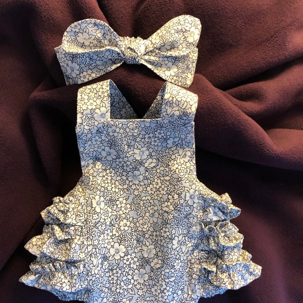 Baby Pattern PDF, Ruffled Baby Romper, Bubble Pattern for Boy or Girl ...