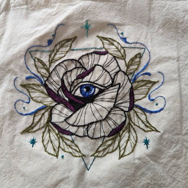 Boho Modern Floral Embroidery Pattern PDF Flower Embroidery Hand ...