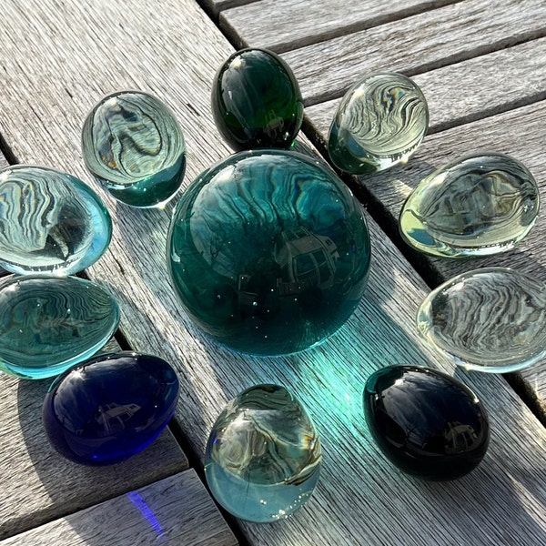 16.2kg(297b) Smooth Surface 24cm Big Tosca/tale Green Motifs Sphere ...