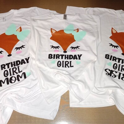 Fox Birthday Girl Svg, Png, Jpg, Dxf, Girl Birthday Design, Fox Head ...