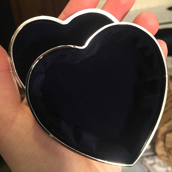 Heart Shaped Trinket/jewelry Box 2-1/2, Free Engraving for 2 Lines - Etsy