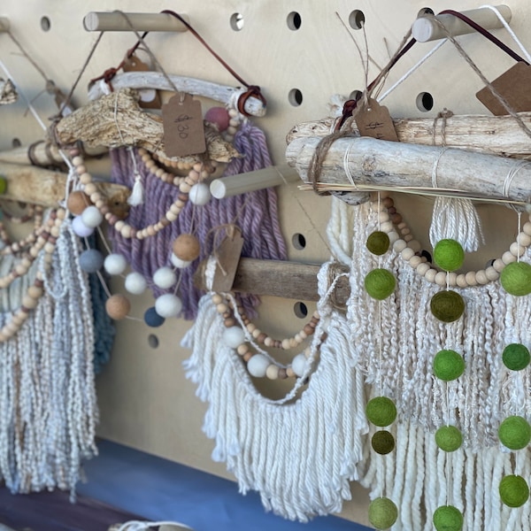 Versatile Table Top Pegboard Stand: Boho Organizer Display for Craft ...