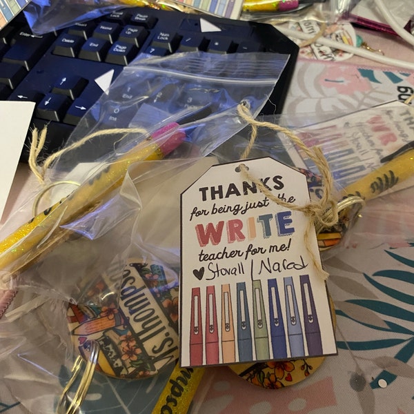 PRINTABLE Teacher Flair Pen Gift Tag | Teacher Appreciation | Instant ...