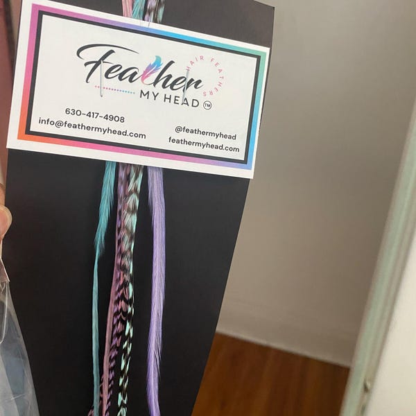 Hair Feathers - Feather Extensions -pastel Pink, Purple, Blue - Frosted ...